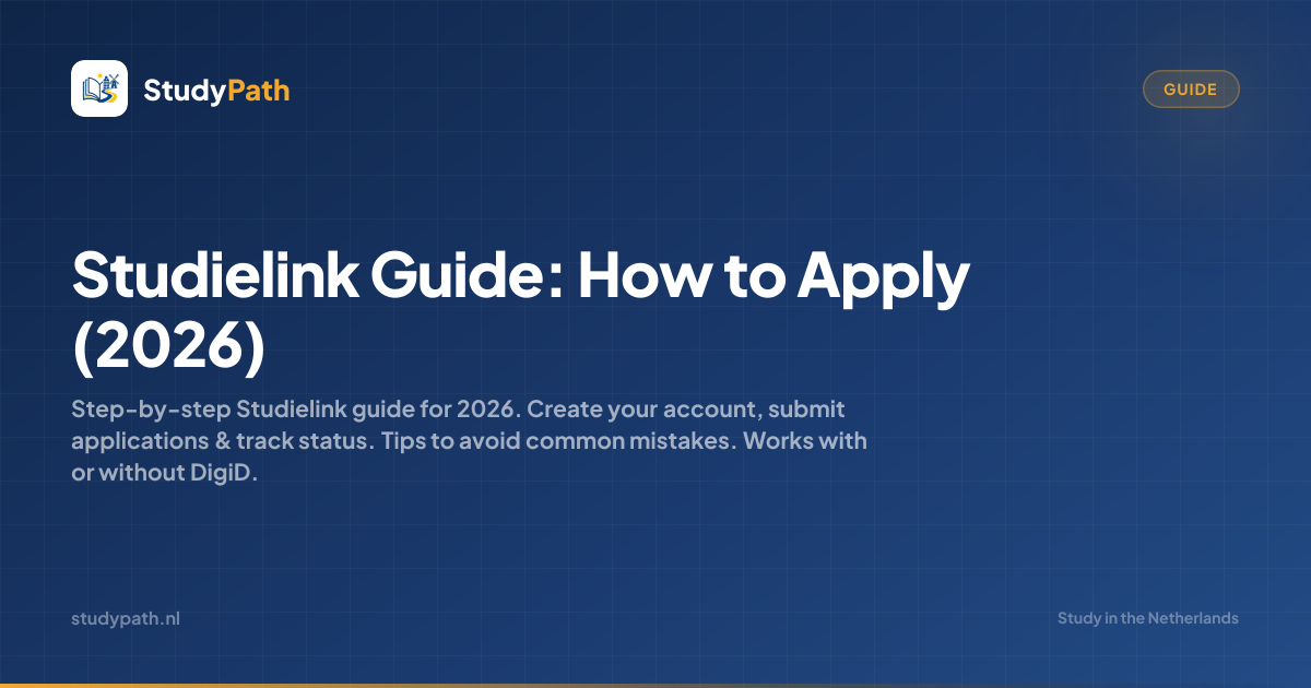 Studielink Guide: How to Apply (2026) | StudyPath